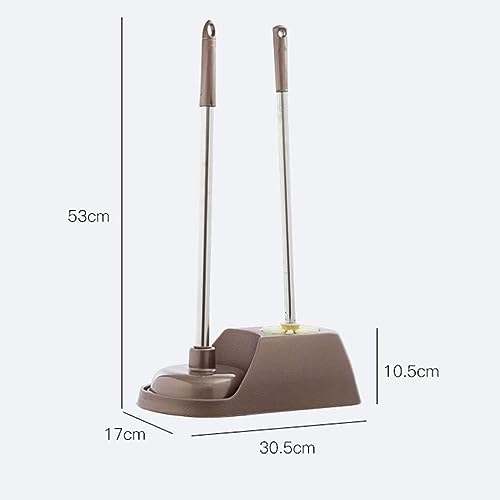 Toilet Bowl Brush Floor Standing Toilet Cleaner Brush Home Bathroom Manual Cleaning Tool Toilet Brush and Plunger Combo Set