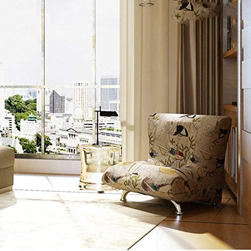 LLLY Folding Lazy Sofa, Thick Beanbag Chair, Good Flexibility, Easy to Move, Stainless Steel Sofa Legs (Color : E)