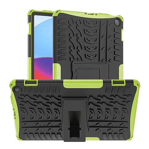 K Shockproof Case for Fire Max 11 with Screen Protector Rugged Hard Cover Protective Slim Case for Fire Max 11 Shoulder Strap (Green)