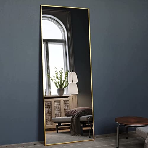 OBIOZZ Bedroom Floor Standing Mirror Full Length Mirror 58"x18" Rectangle Body Dressing Floor Mirrors, Quality Material Full-Length Mirror