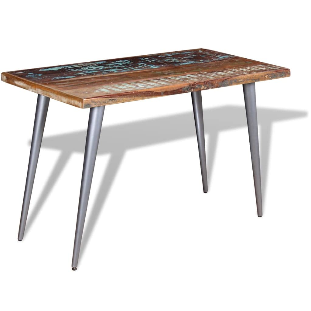 ULUYYUC Dining Table Solid Reclaimed Wood 47.2"x23.6"x30",Multifunctional Party Table Kitchen Tables Living Room Furniture Outdoor Table for Living Room, Kitchen, Backyard, Wedding