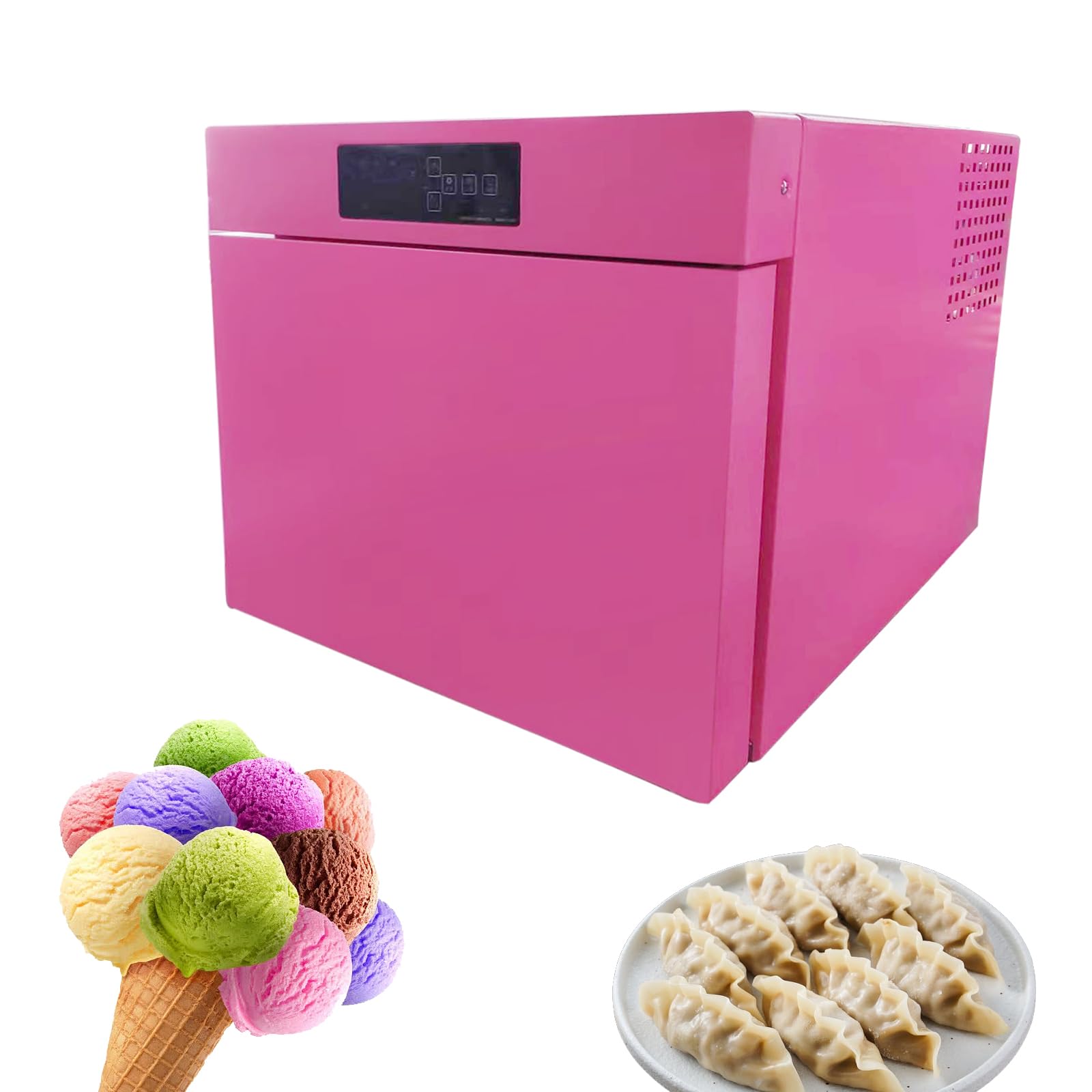 Vaseni Commercial Blast Chiller Freezer, Small Blast Freezer, 8.45 Gal, Blast Chiller Shock Freezer, 30mins Fast Cooling, Gelato Ice Cream Chest Freezer, for Dumpling, Fish, Chicken Restaurant, Hotel