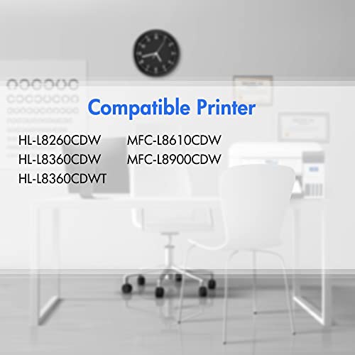 TN-433 TN 433 Toner Cartridge : High Yield TN433 TN-431 TN431 Toner Compatible for Brother TN-433BK TN-433C TN-433M TN-433Y MFC-L8900Cdw HL-L8260CDW HL-L8360CDW MFC-L8610CDW HL-L8360CDWT Printer