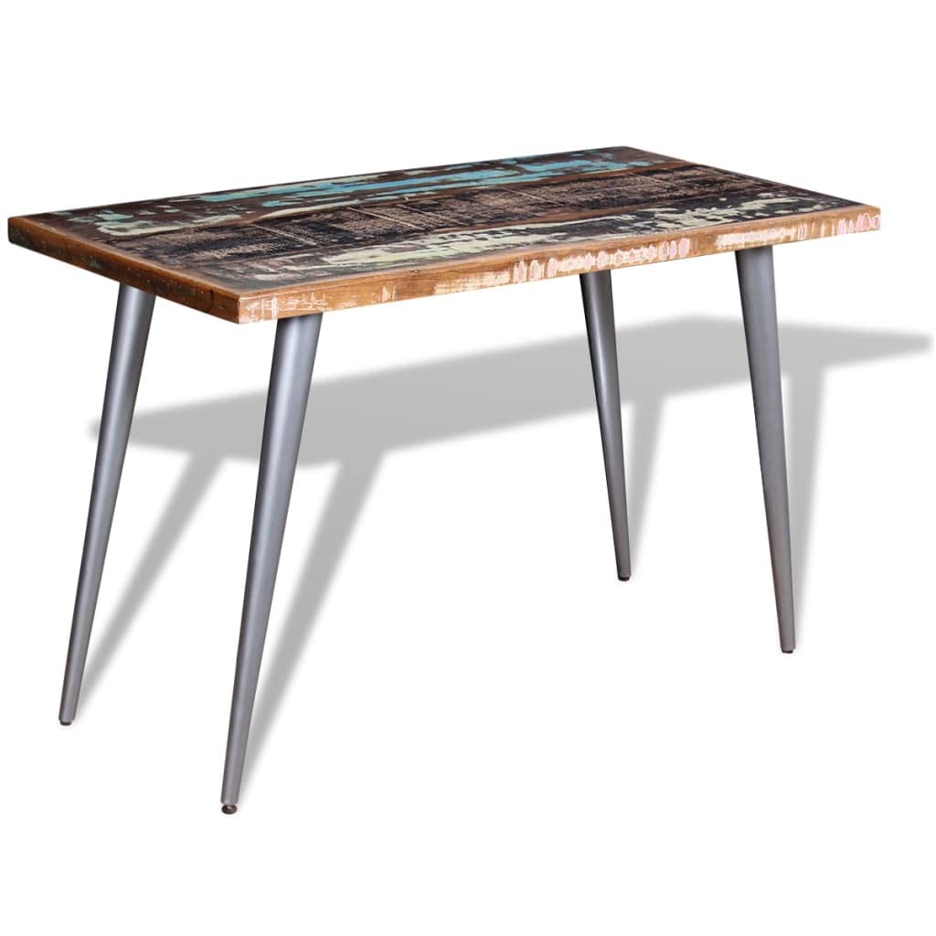 ULUYYUC Dining Table Solid Reclaimed Wood 47.2"x23.6"x30",Multifunctional Party Table Kitchen Tables Living Room Furniture Outdoor Table for Living Room, Kitchen, Backyard, Wedding