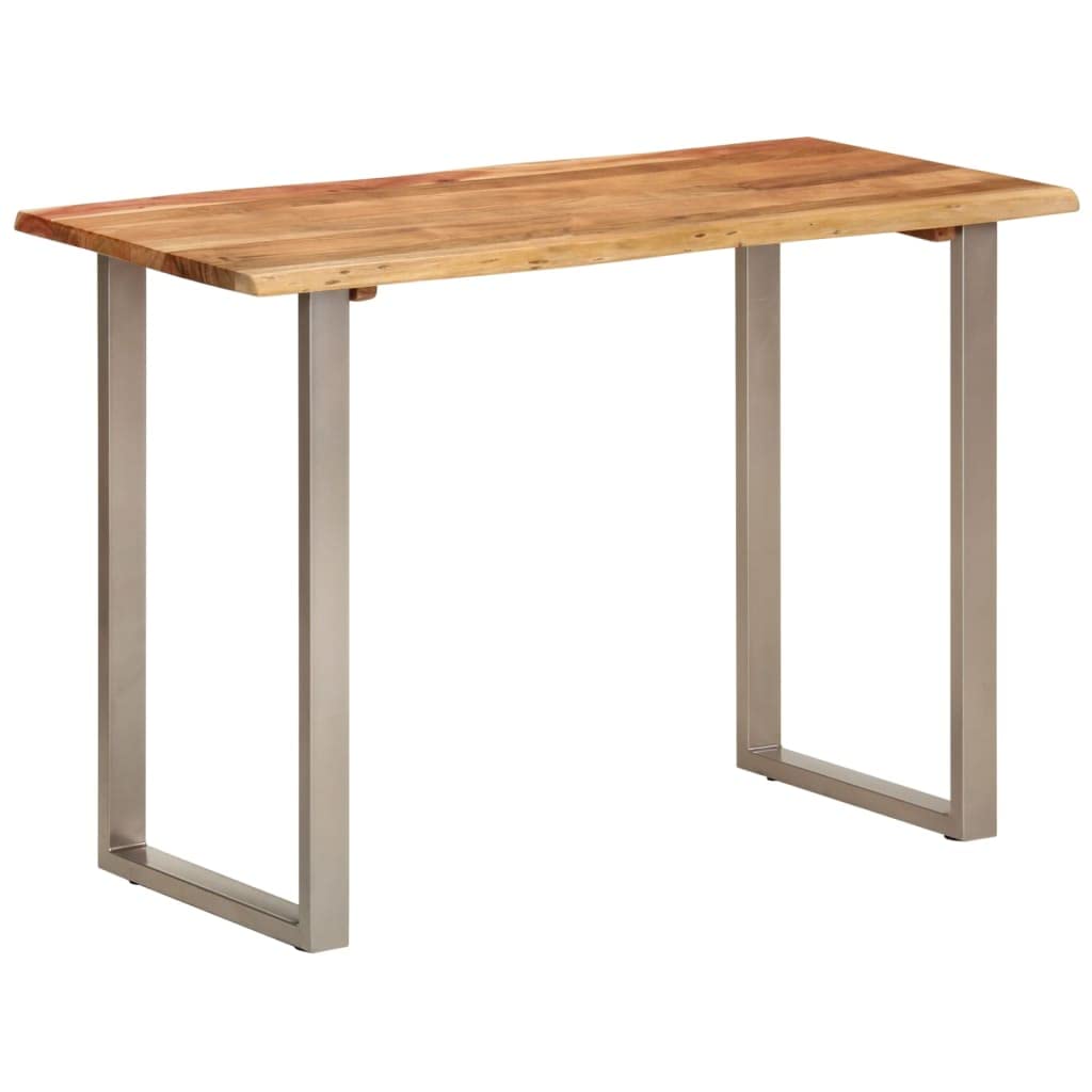WHOPBXGAD Dining Table,Kitchen Tables, Wooden Dining Tables for Living Room, Dining Room, Bistro Tables,43.3"x19.7"x29.9" Solid Wood Acacia