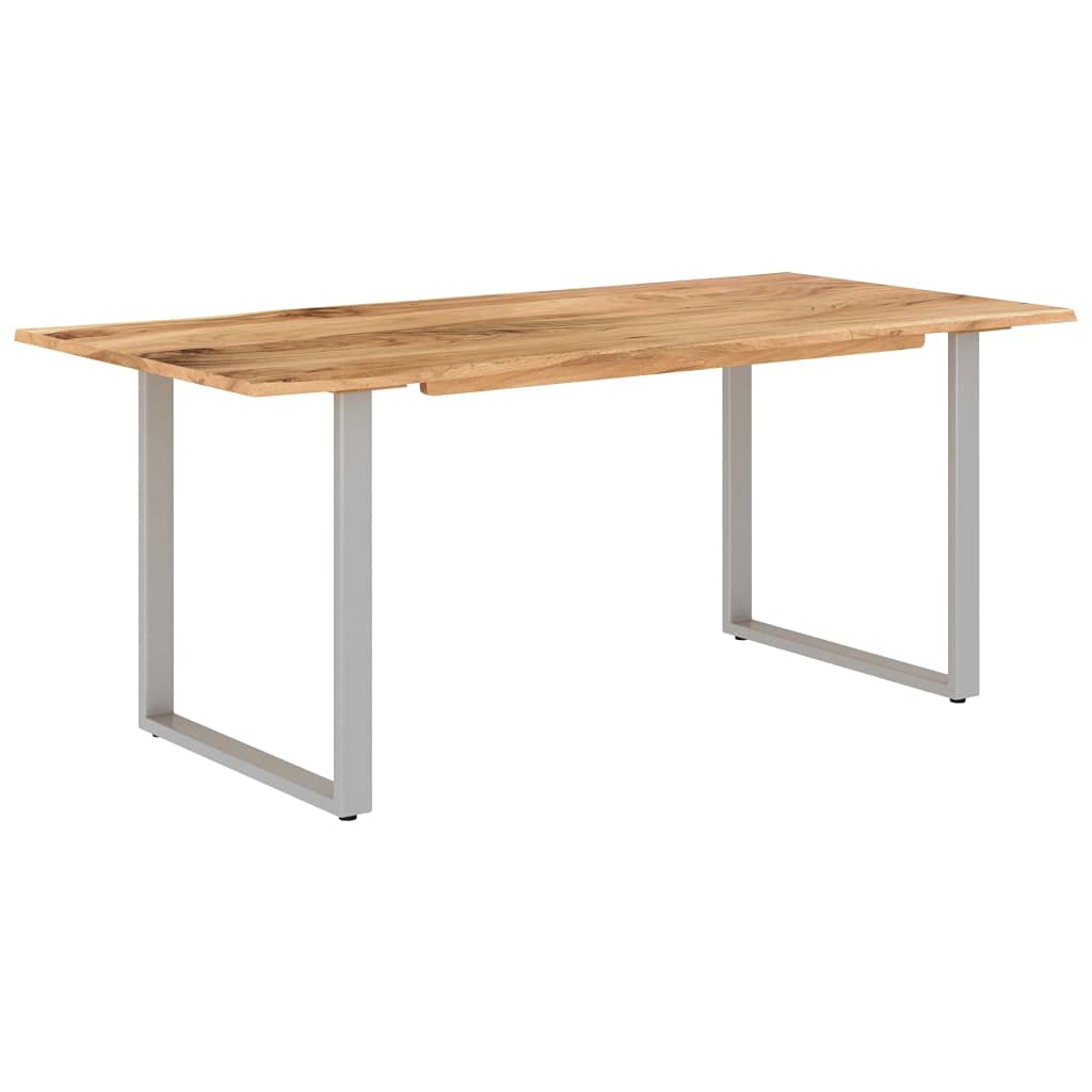 WHOPBXGAD Dining Table,Kitchen Tables, Wooden Dining Tables for Living Room, Dining Room, Bistro Tables,70.9"x35.4"x29.9" Solid Acacia Wood