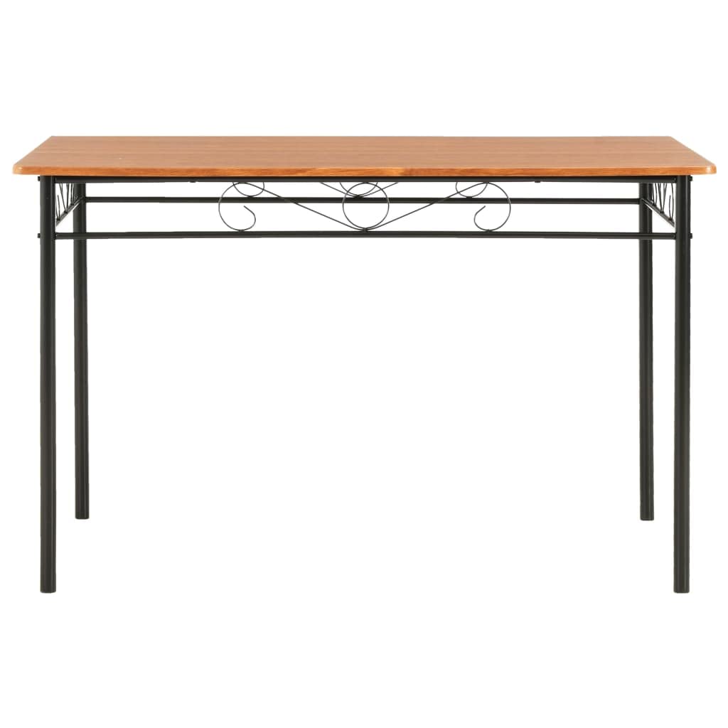 ULUYYUC Dining Table Brown 47.2"x27.6"x29.5" MDF,Multifunctional Party Table Kitchen Tables Living Room Furniture Outdoor Table for Living Room, Kitchen, Backyard, Wedding