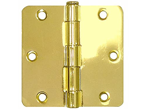 JTSQ 24 Pack 3.5" x 3.5" 1/4 Radius Corner Interior Door Hinges Door-Hinges Door Hinges Door Hinges Kitchen Cabinet Hinges Hinges for Kitchen cabinets Door Hinge Door Cabinet Hinge Hinges Small
