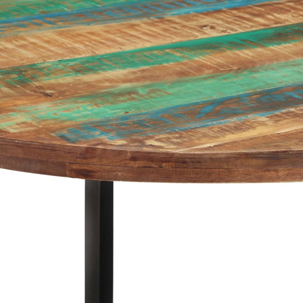 ULUYYUC Dining Table 43.3"x29.5" Solid Wood Reclaimed,Multifunctional Party Table Kitchen Tables Living Room Furniture Outdoor Table for Living Room, Kitchen, Backyard, Wedding
