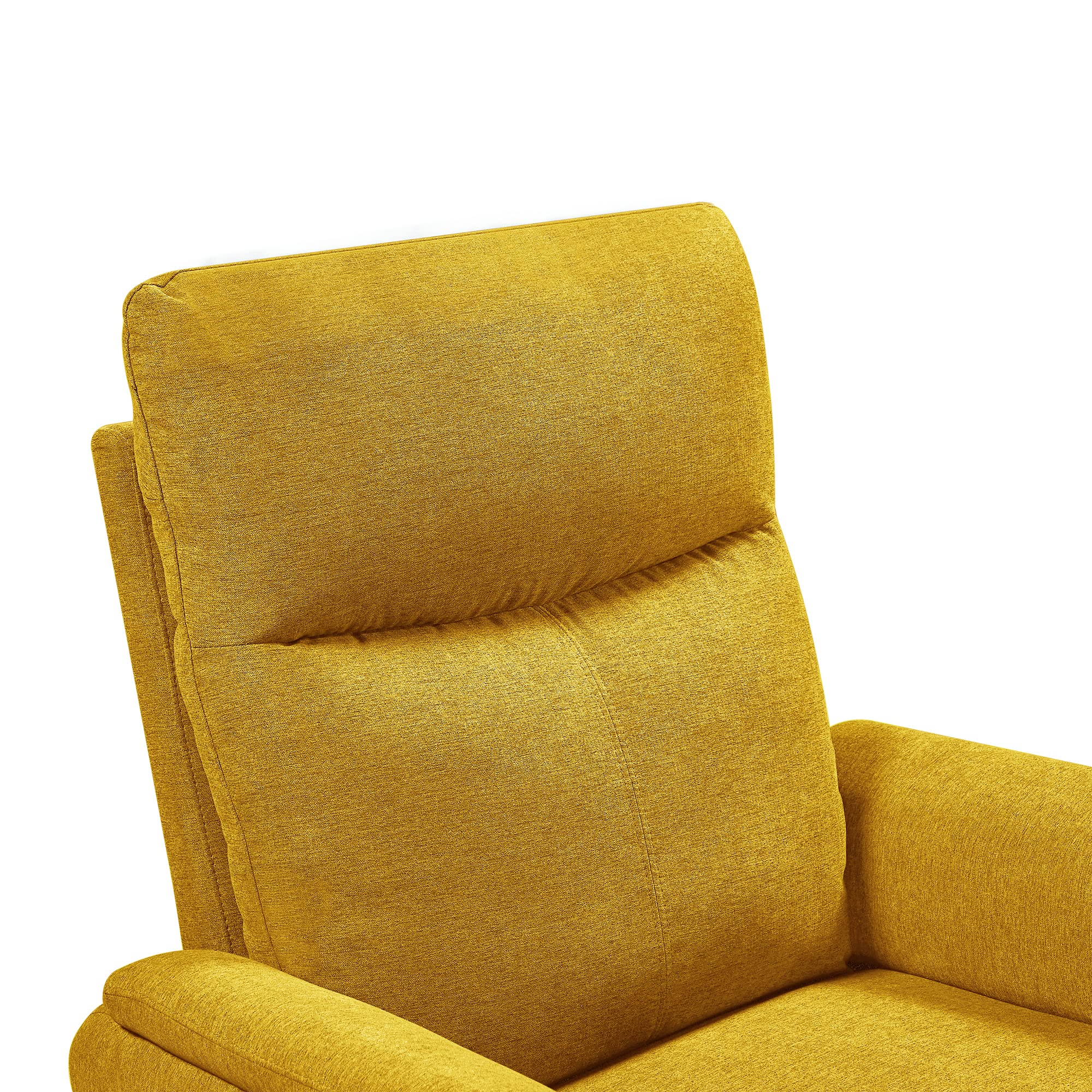BEZAL Electric Power USB,Fabric Single Sofa, Home Theater Seating with Recliner Function,Ergonomic Lounge Chair for Small Room 35.4" D x 30" W x 39.8" H, Yellow