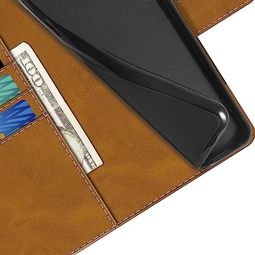 MILEGAO Leather Case for Oppo Reno 2 Magnetic Phone Case with Wallet and Card Slot + [2 Pack] Tempered Glass Screen Protector for Oppo Reno 2 (6.5”)