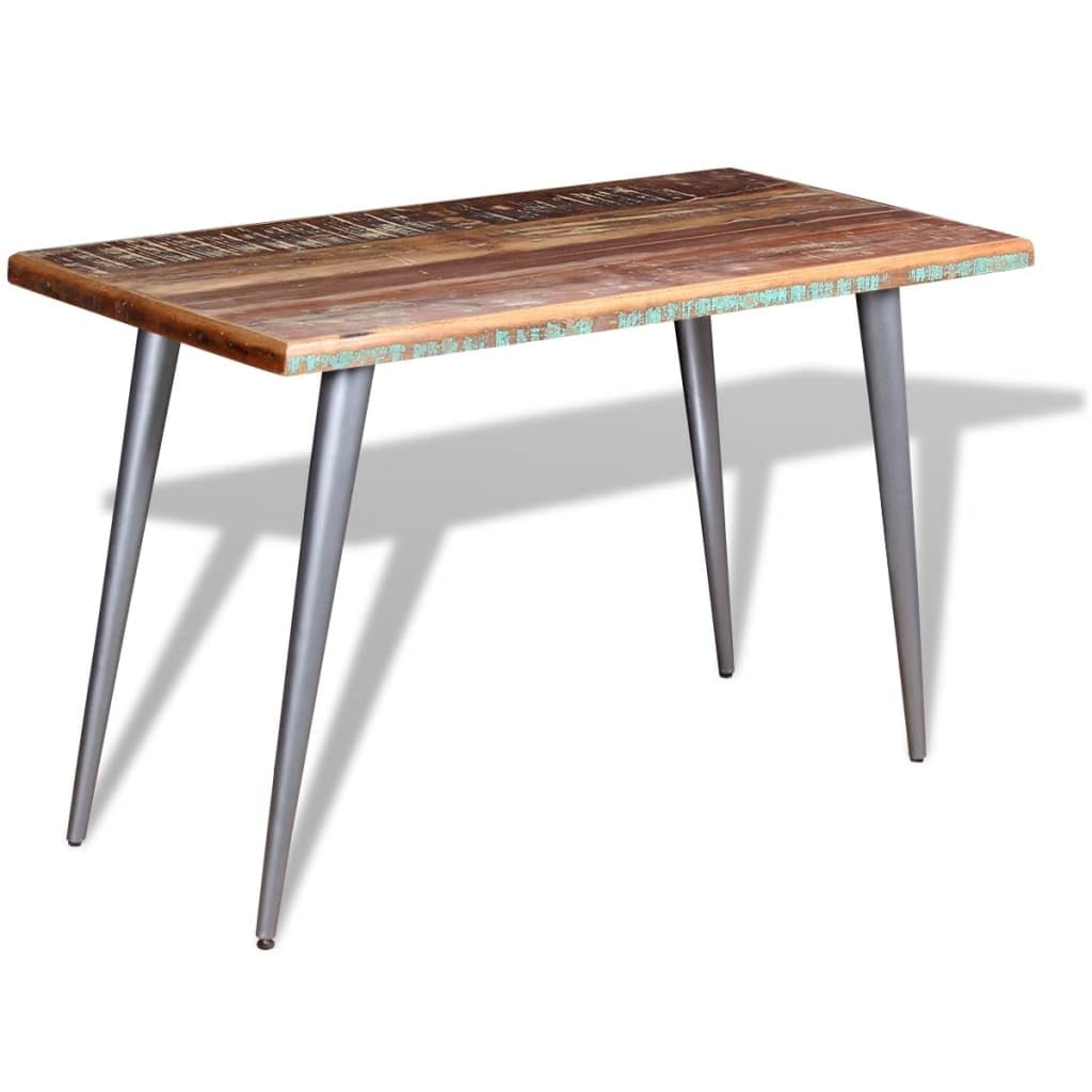 ULUYYUC Dining Table Solid Reclaimed Wood 47.2"x23.6"x30",Multifunctional Party Table Kitchen Tables Living Room Furniture Outdoor Table for Living Room, Kitchen, Backyard, Wedding