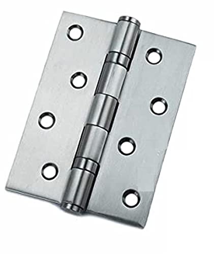 VBSQ 2 Pc Interior Door Hinge Hardware 4" 2.5MM Square Corner Thick Door-Hinges Door Hinges Door Hinges Kitchen Cabinet Hinges Hinges for Kitchen cabinets Door Hinge Door Hardware Cabinet Hinge