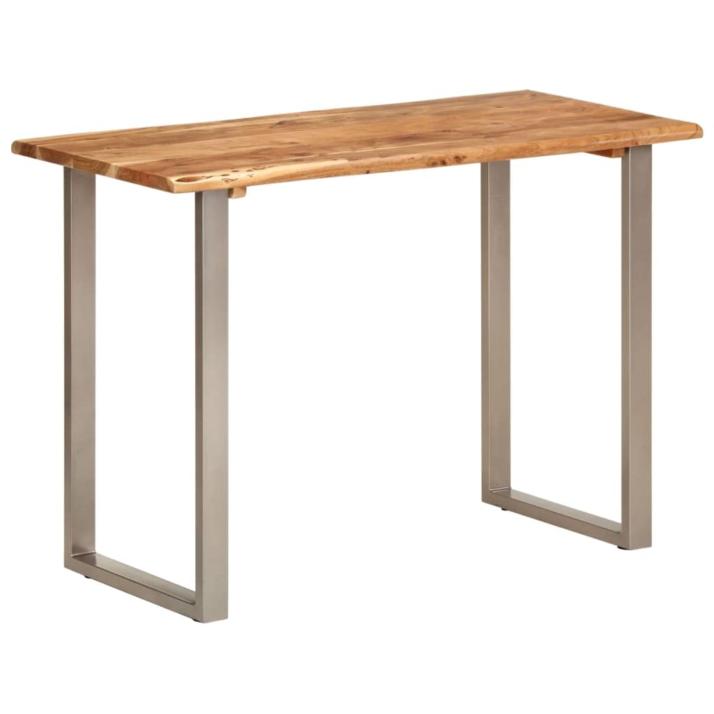 WHOPBXGAD Dining Table,Kitchen Tables, Wooden Dining Tables for Living Room, Dining Room, Bistro Tables,43.3"x19.7"x29.9" Solid Wood Acacia