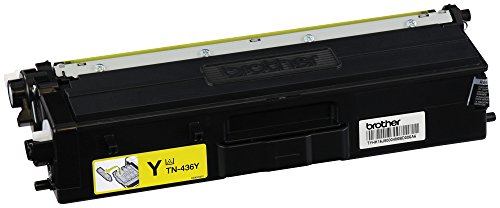 Brother Genuine Super High Yield Toner Cartridge, TN436Y, Replacement Yellow Toner, Page Yield Up To 6,500 Pages, Amazon Dash Replenishment Cartridge, TN436