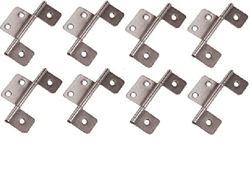 JTSQ Interior Door Hinges Satin Nickel (8 Pack) Door-Hinges Door Hinges Door Hinges Kitchen Cabinet Hinges Hinges for Kitchen cabinets Door Hinge Door Hardware Cabinet Hinge Hinges Small