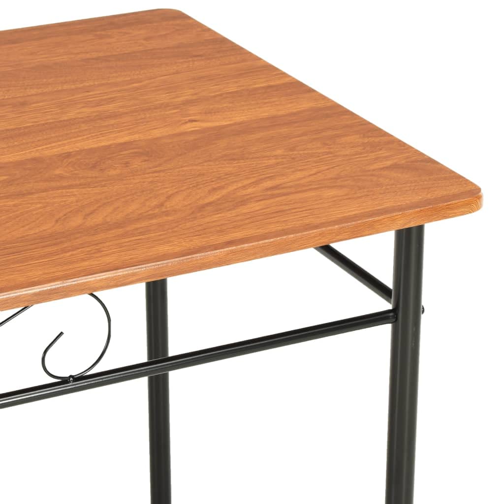 ULUYYUC Dining Table Brown 47.2"x27.6"x29.5" MDF,Multifunctional Party Table Kitchen Tables Living Room Furniture Outdoor Table for Living Room, Kitchen, Backyard, Wedding