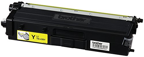 Brother Genuine Super High Yield Toner Cartridge, TN436Y, Replacement Yellow Toner, Page Yield Up To 6,500 Pages, Amazon Dash Replenishment Cartridge, TN436