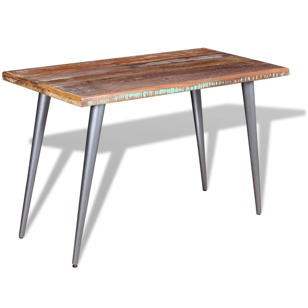 ULUYYUC Dining Table Solid Reclaimed Wood 47.2"x23.6"x30",Multifunctional Party Table Kitchen Tables Living Room Furniture Outdoor Table for Living Room, Kitchen, Backyard, Wedding