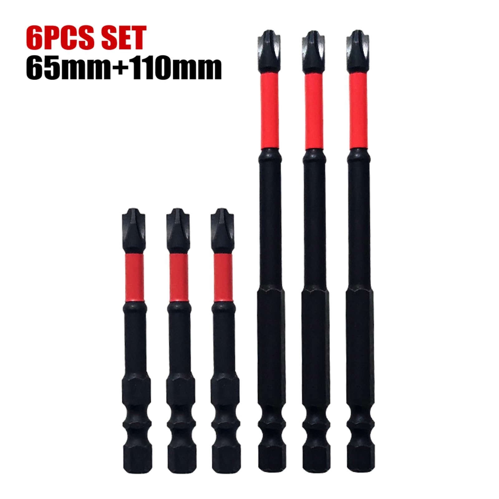Lerpwige 6Pcs FPH2 Special Cross Bit for Screwdriver Torque Electrical Tools for Electricians Circuit Breakers Hand Tools FPH2 Size Magnetic Screwdriver Set