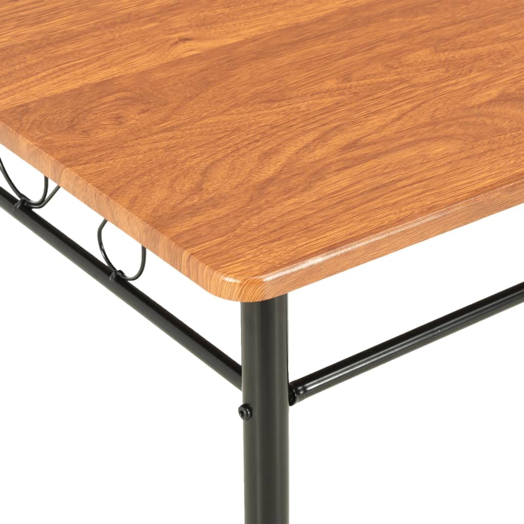 ULUYYUC Dining Table Brown 47.2"x27.6"x29.5" MDF,Multifunctional Party Table Kitchen Tables Living Room Furniture Outdoor Table for Living Room, Kitchen, Backyard, Wedding
