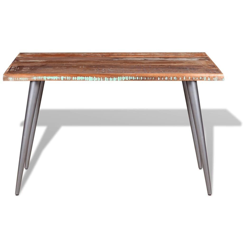ULUYYUC Dining Table Solid Reclaimed Wood 47.2"x23.6"x30",Multifunctional Party Table Kitchen Tables Living Room Furniture Outdoor Table for Living Room, Kitchen, Backyard, Wedding