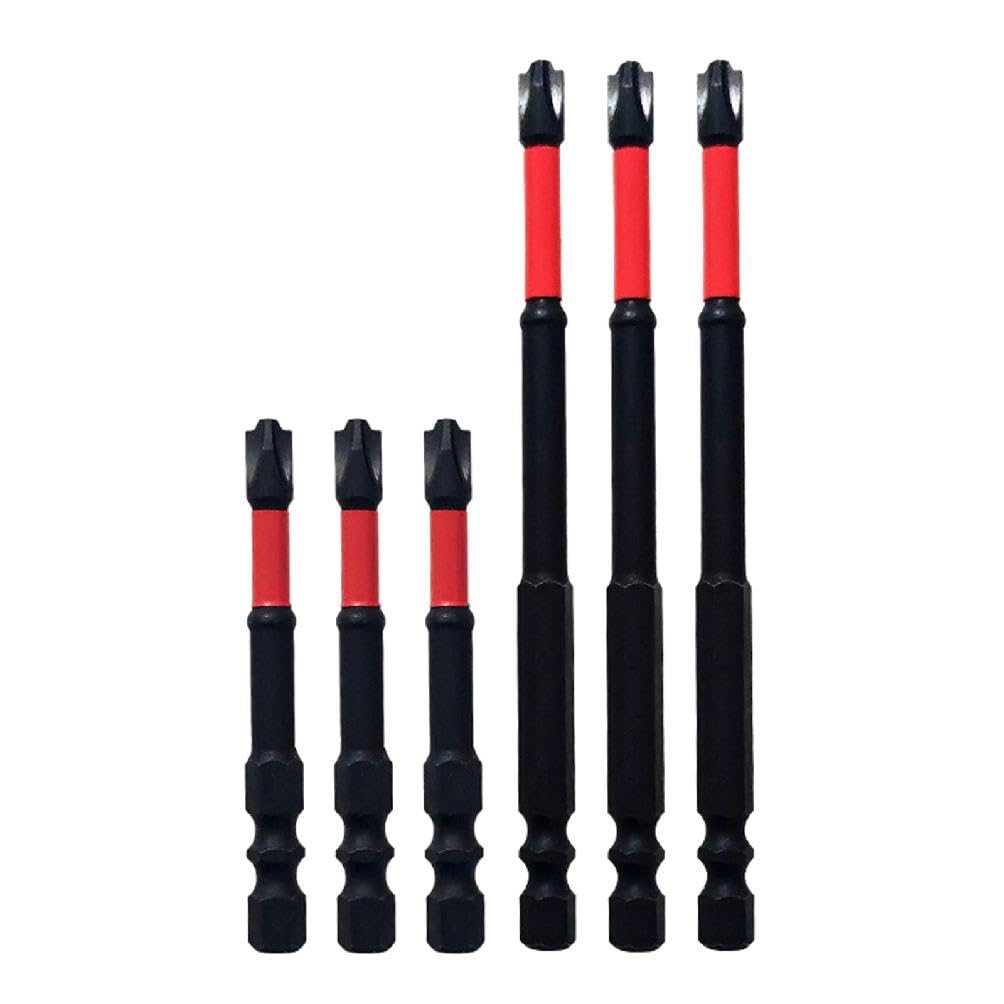 Lerpwige 6Pcs FPH2 Special Cross Bit for Screwdriver Torque Electrical Tools for Electricians Circuit Breakers Hand Tools FPH2 Size Magnetic Screwdriver Set