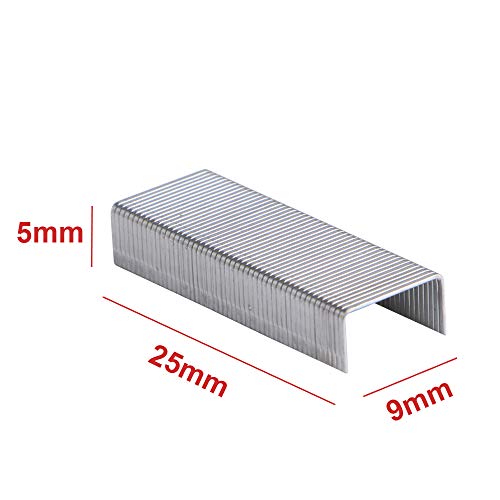 Eagle No.10 Mini Premium Staples for #10 Staplers, 1000 pcs Per Box, Pack of 3 Boxes, 3000 pcs in Total, Silver