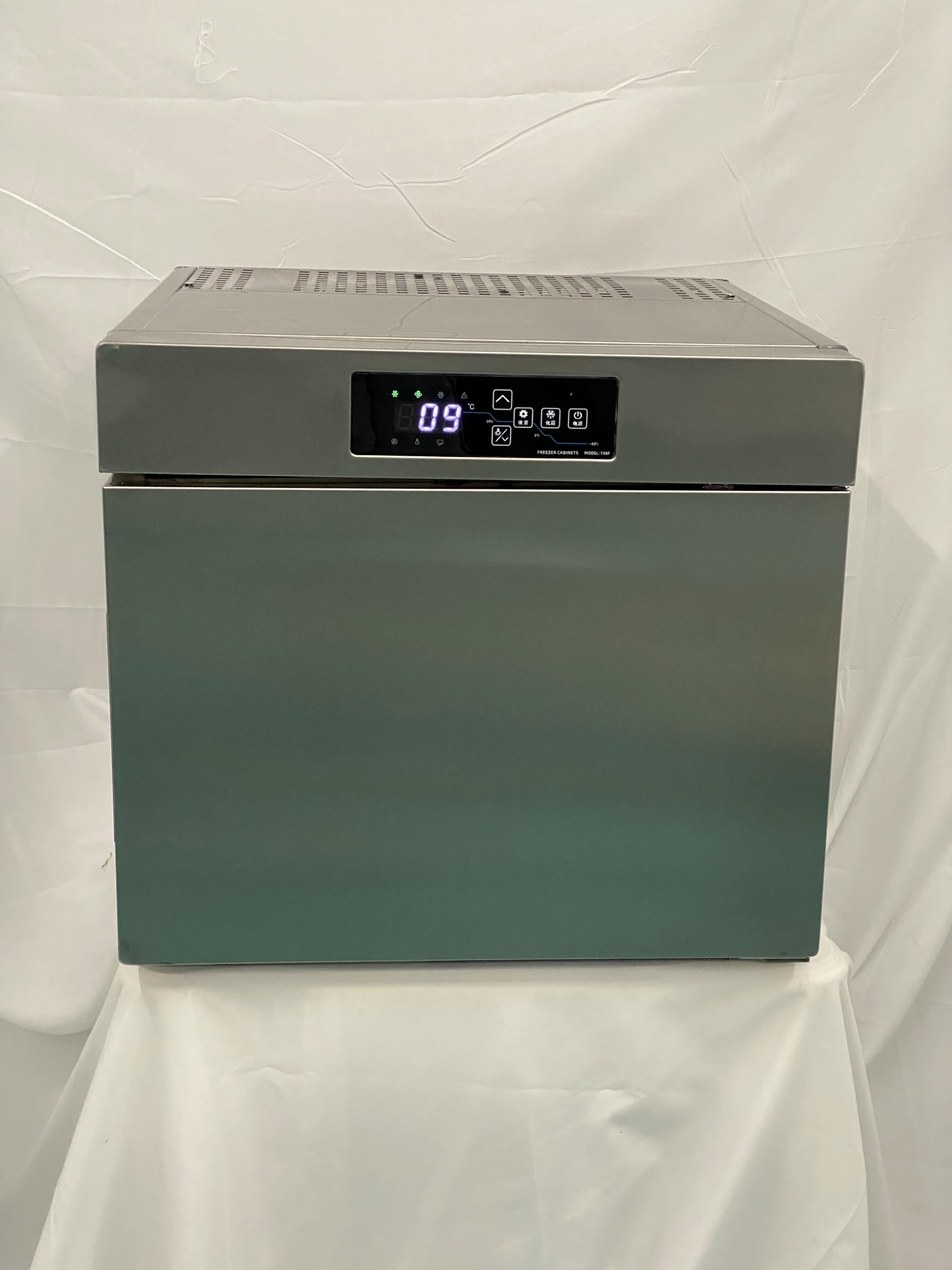Commercial 1.13 Cu.ft Fast Instant Blast Freezer, Portable Refrigerator Quick Freezing Machine with Led Digital Panel, 290W Air Cooling Chest Freezer for Ice Cream, Frozen Food