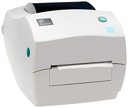 Zebra GC420t Thermal Transfer Desktop Printer Print Width of 4 in USB Serial and Parallel Port Connectivity GC420-100510-000