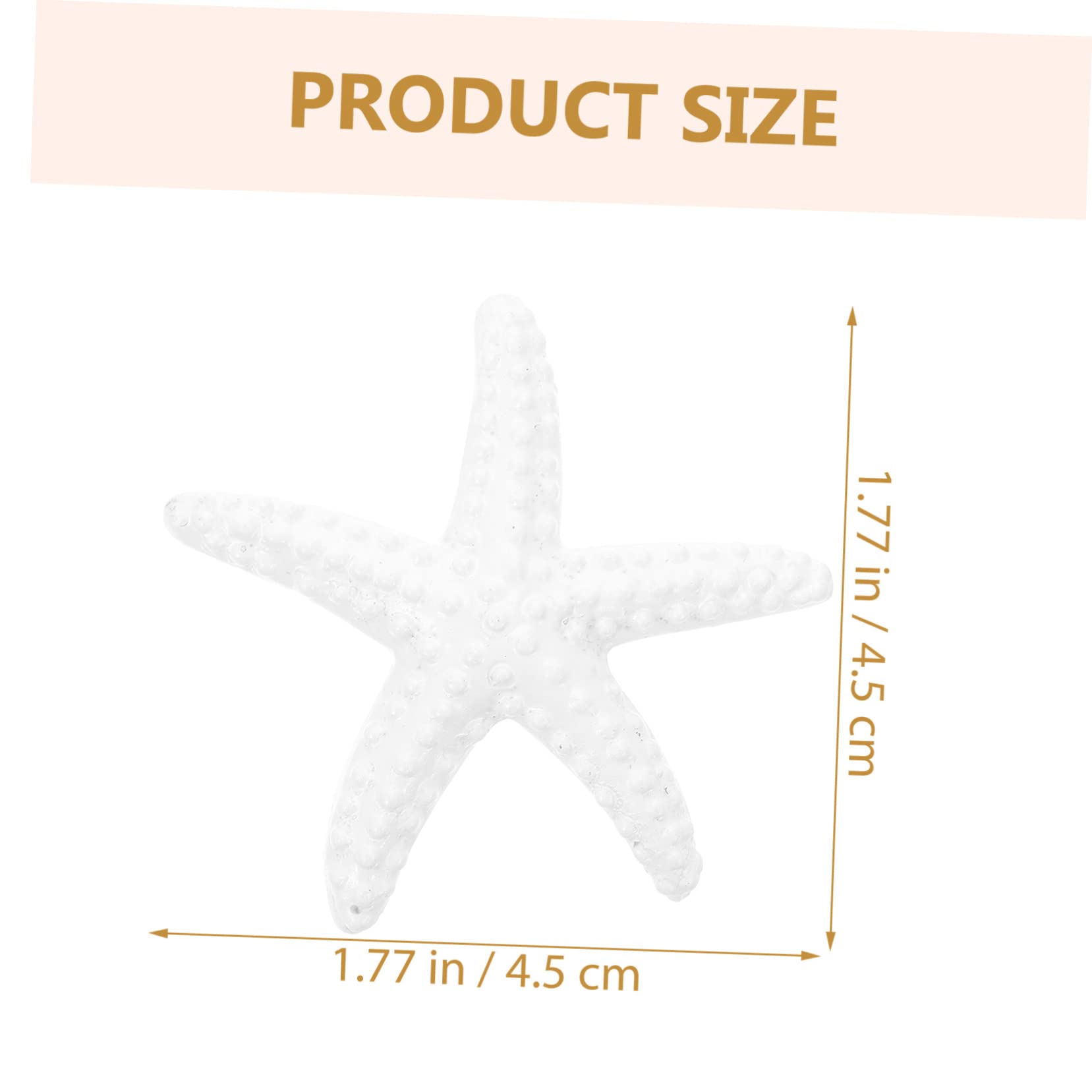 60 Pcs Ornaments Delicate Star Pendant Resin Star Pendant Resin Wall Decoration Decorative Sea Star DIY Resin Wall Art Craft Wall Sea Star Decorations DIY Home Decor