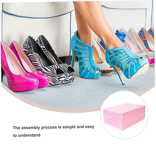 INOOMP 3pcs Box Shoe Storage Box Shoe Box Sneakers Storage Case Underwear Organizer Socks Container Toys Container Loafers Drawer Storage Cabinet Household Locker Men and Women