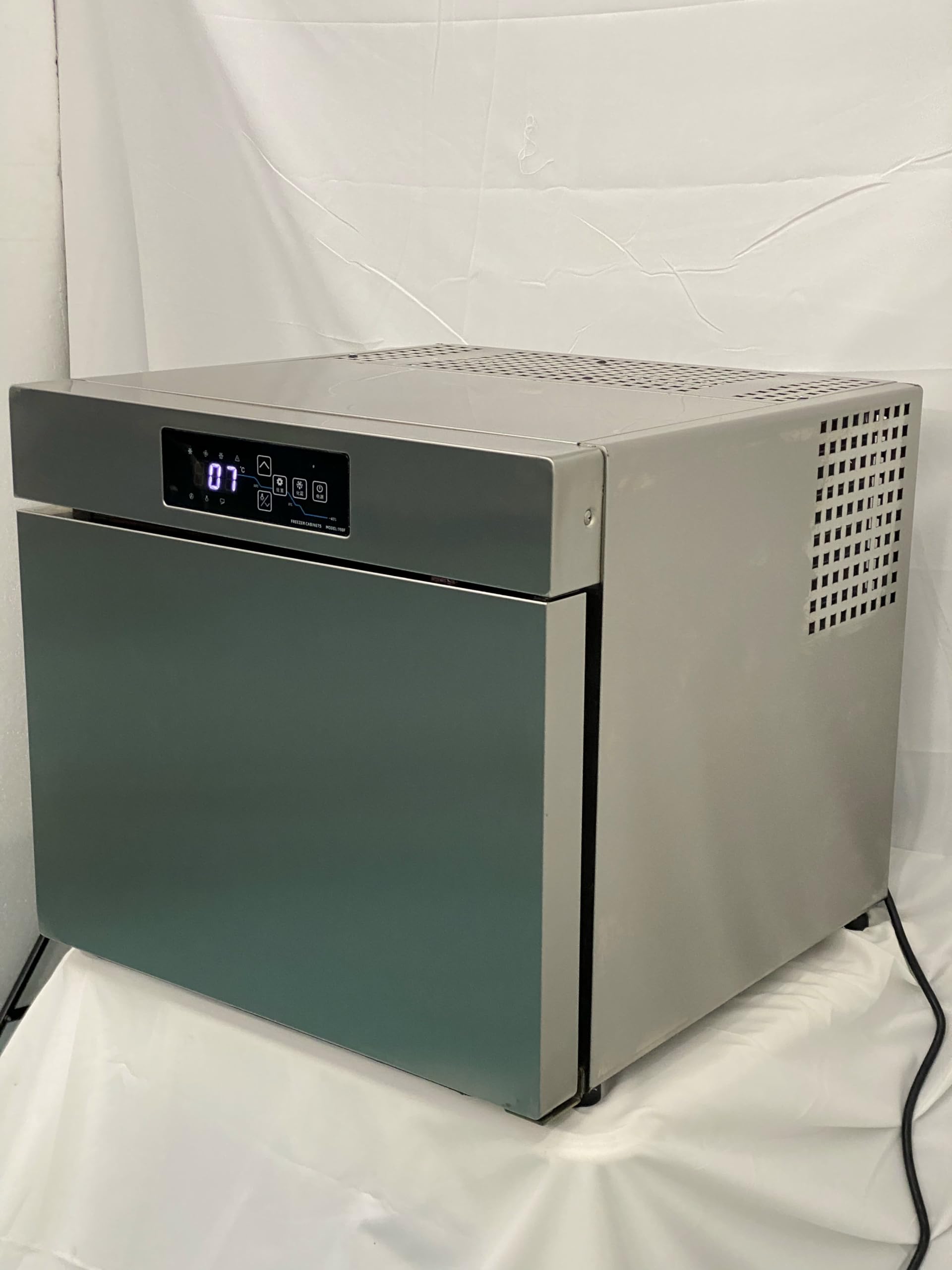 Commercial 1.13 Cu.ft Fast Instant Blast Freezer, Portable Refrigerator Quick Freezing Machine with Led Digital Panel, 290W Air Cooling Chest Freezer for Ice Cream, Frozen Food