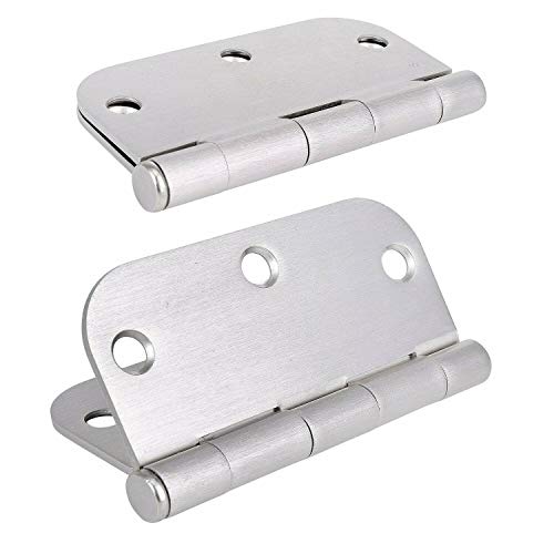 JTSQ 50 Pack 3.5" Interior Door Hinges with 5/8" Radius Hinge Door-Hinges Door Hinges Door Hinges Kitchen Cabinet Hinges Hinges for Kitchen cabinets Door Hinge Door Hardware Cabinet Hinge Hinges