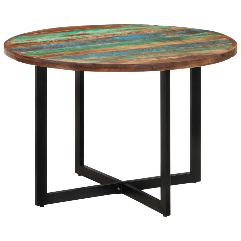 ULUYYUC Dining Table 43.3"x29.5" Solid Wood Reclaimed,Multifunctional Party Table Kitchen Tables Living Room Furniture Outdoor Table for Living Room, Kitchen, Backyard, Wedding