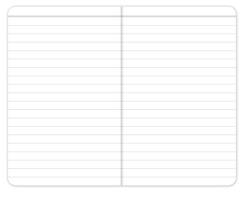 Elan Publishing Company Field Notebook / Pocket Journal - 3.5"x5.5" - Black - Lined Memo Book - Pack of 5