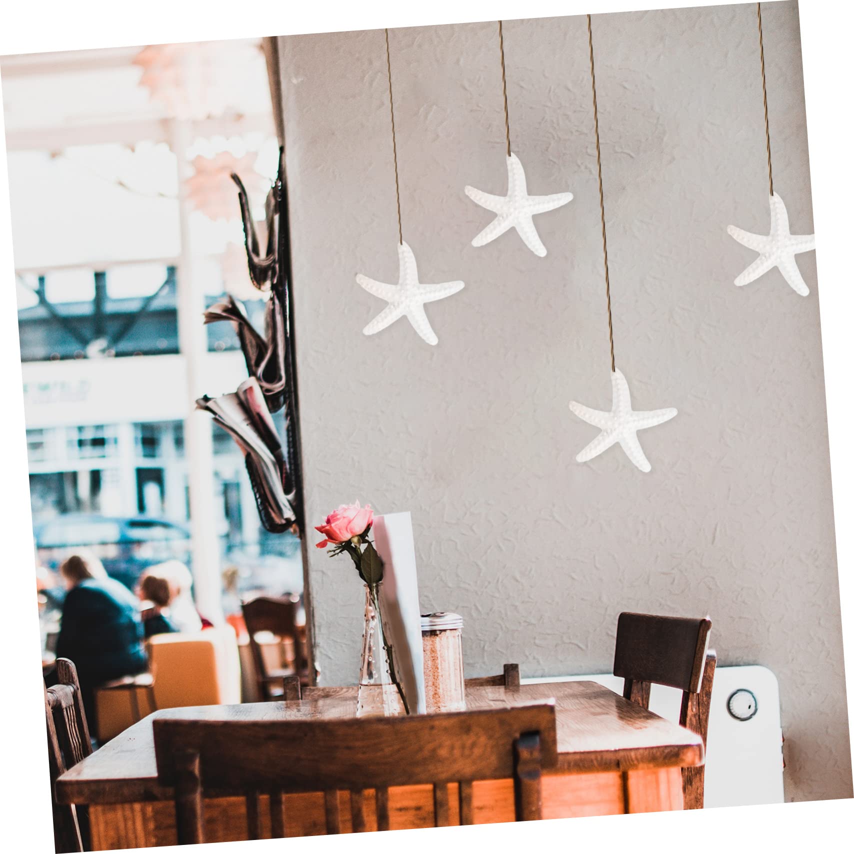 60 Pcs Ornaments Delicate Star Pendant Resin Star Pendant Resin Wall Decoration Decorative Sea Star DIY Resin Wall Art Craft Wall Sea Star Decorations DIY Home Decor