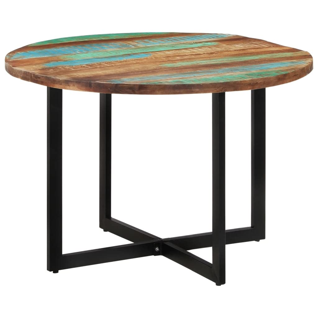 ULUYYUC Dining Table 43.3"x29.5" Solid Wood Reclaimed,Multifunctional Party Table Kitchen Tables Living Room Furniture Outdoor Table for Living Room, Kitchen, Backyard, Wedding
