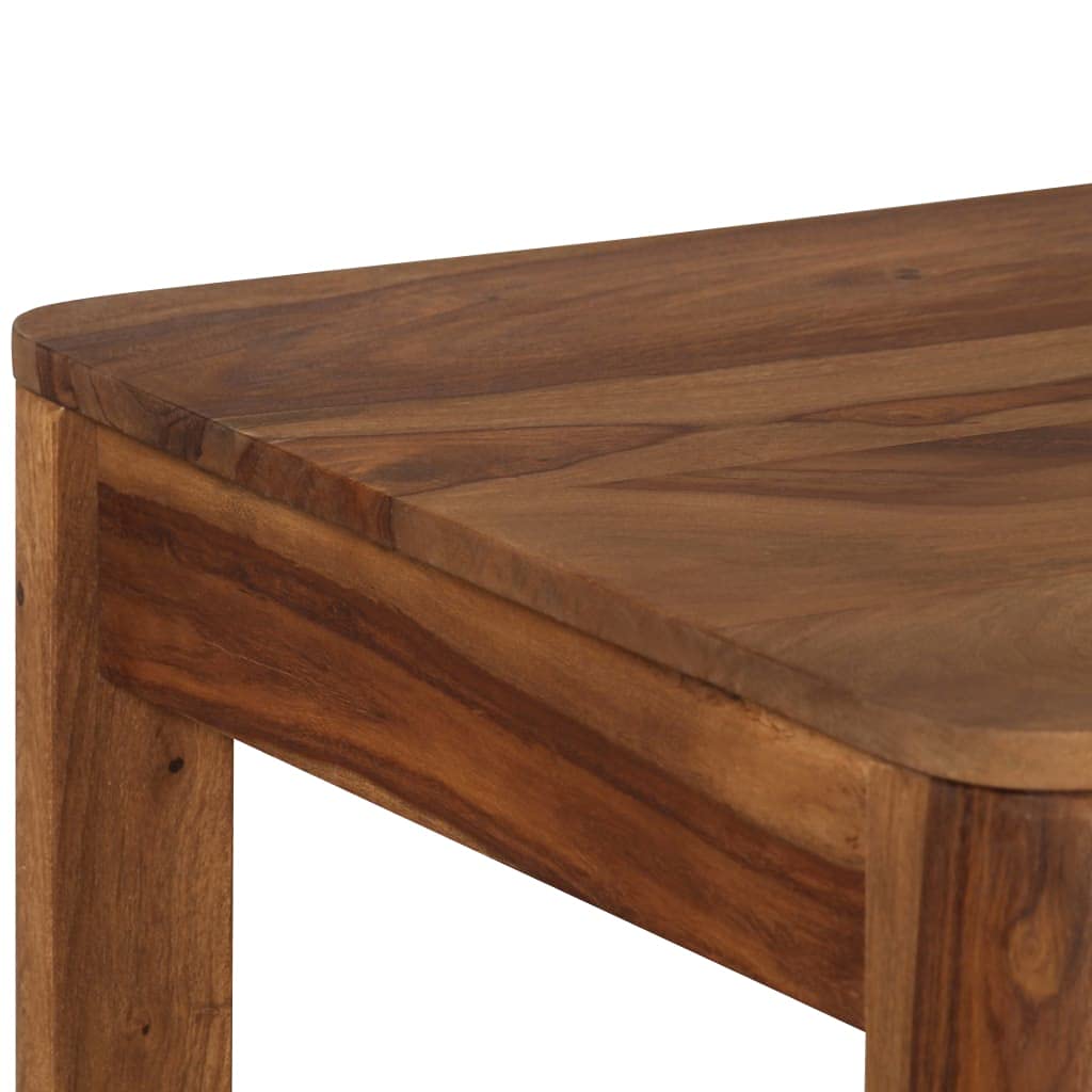 WHOPBXGAD Dining Table,Industrial Restaurant Counter, Wooden Kitchen Table, Easy to Assemble Suitable for Small Spaces, Flats, Bars,Solid Sheesham Wood 47.2"x23.6"x29.9"