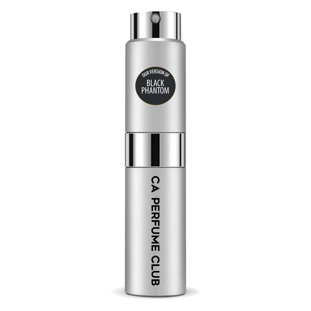 CA Perfume Impression of Black Phantom For Women & Men Replica Version Fragrance Dupes Concentrated Long Lasting Eau de Parfum Spray Refillable Atomizer Bottle 0.27 Fl Oz/8ml-X1