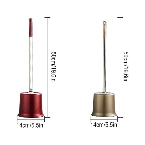 Compact Toilet Bowl Brush Wall Mount Floor Toilet Cleaner Brush Hand Cleaning Tool Toilet Brush with Stable and Sturdy Stand