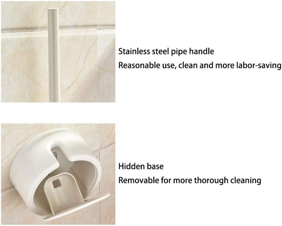 Creative Toilet Bowl Brush and Stand Cute Wall Mounted Toilet Cleaner Brush Home Toilet Brush for Bathroom Deep Cleaning