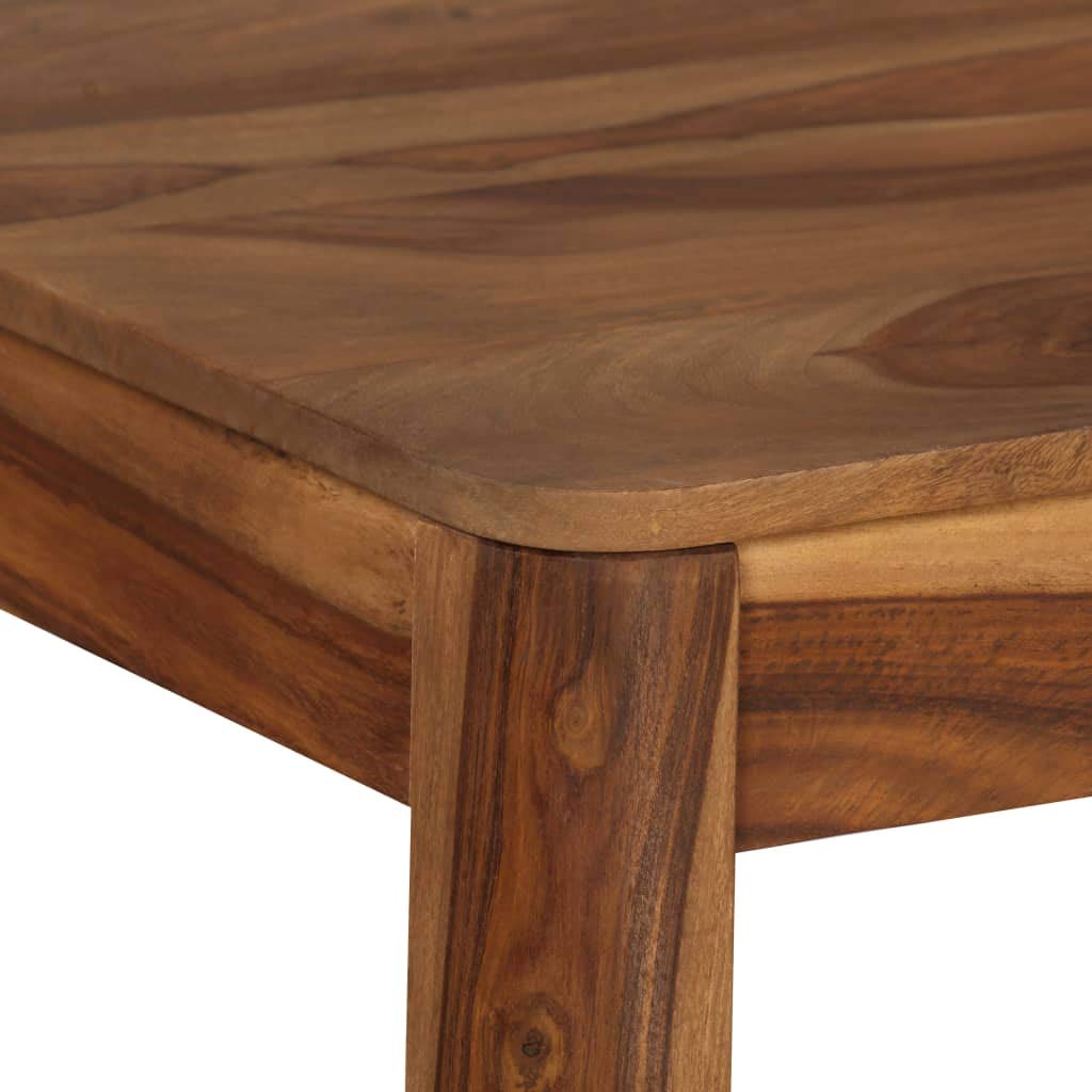 WHOPBXGAD Dining Table,Industrial Restaurant Counter, Wooden Kitchen Table, Easy to Assemble Suitable for Small Spaces, Flats, Bars,Solid Sheesham Wood 47.2"x23.6"x29.9"