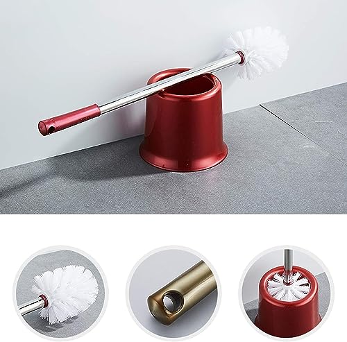 Compact Toilet Bowl Brush Wall Mount Floor Toilet Cleaner Brush Hand Cleaning Tool Toilet Brush with Stable and Sturdy Stand