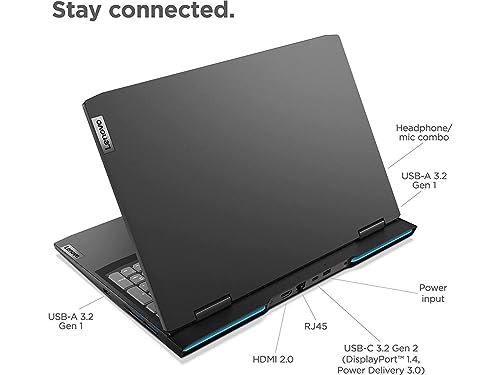 LENOVO 2023 IdeaPad Gaming 3 15.6" FHD IPS 120Hz Premium Gaming Laptop, AMD 8-Core Ryzen 7 7735HS, 32GB RAM, 512GB PCIe SSD, NVIDIA GeForce RTX 4050, White Backlit, Windows 11 Home + HDMI Cable