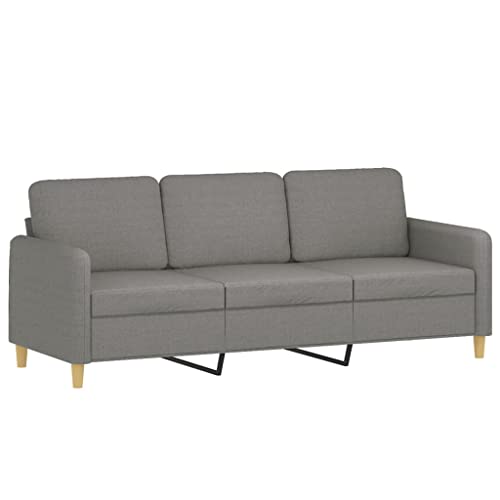 ULUYYUC Sofa Chair,Lounge Sofa Modern Sofa Funky Sofa Guest Sofa with Chaise Suitable for Living Room Apartment Home Office with Footstool Light Gray 23.6" Fabric