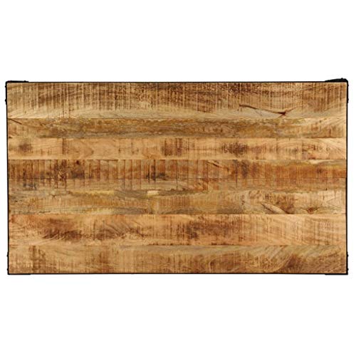 AJSEOYBS Dining Table,Dining Room Table, w/Spacious Desktop, Kitchen Table, Ideal for Living Room, Dining Room and Restaurant,Dining Table 55.1"x31.5"x29.9" Solid Mango Wood
