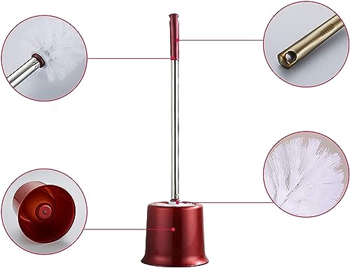 Compact Toilet Bowl Brush Wall Mount Floor Toilet Cleaner Brush Hand Cleaning Tool Toilet Brush with Stable and Sturdy Stand