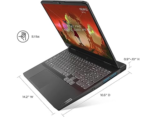 LENOVO 2023 IdeaPad Gaming 3 15.6" FHD IPS 120Hz Premium Gaming Laptop, AMD 8-Core Ryzen 7 7735HS, 32GB RAM, 512GB PCIe SSD, NVIDIA GeForce RTX 4050, White Backlit, Windows 11 Home + HDMI Cable