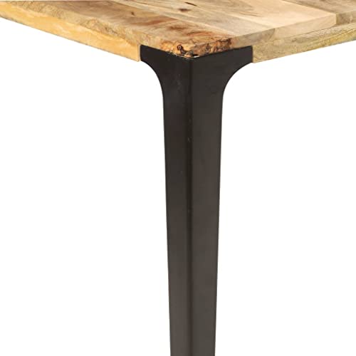 Kitchen Table Industrial Design Dining Room Table Modern Multifuntional Desk for Living Room Home Office,Dining Table 70.9"x35.4"x29.9" Solid Mango Wood